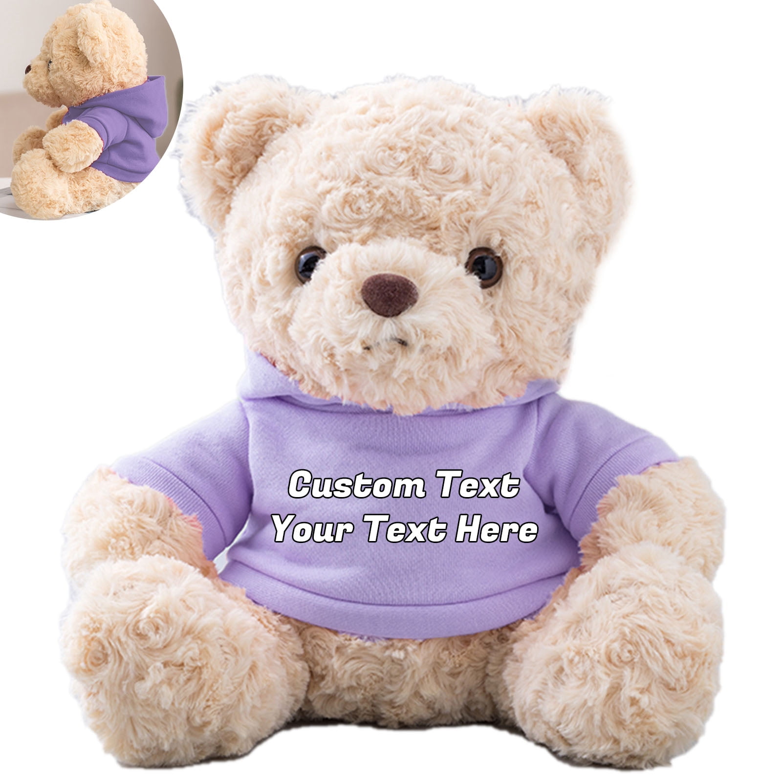 Personalized Teddy Bear as Customized Gifts for Women Men with Text as ...