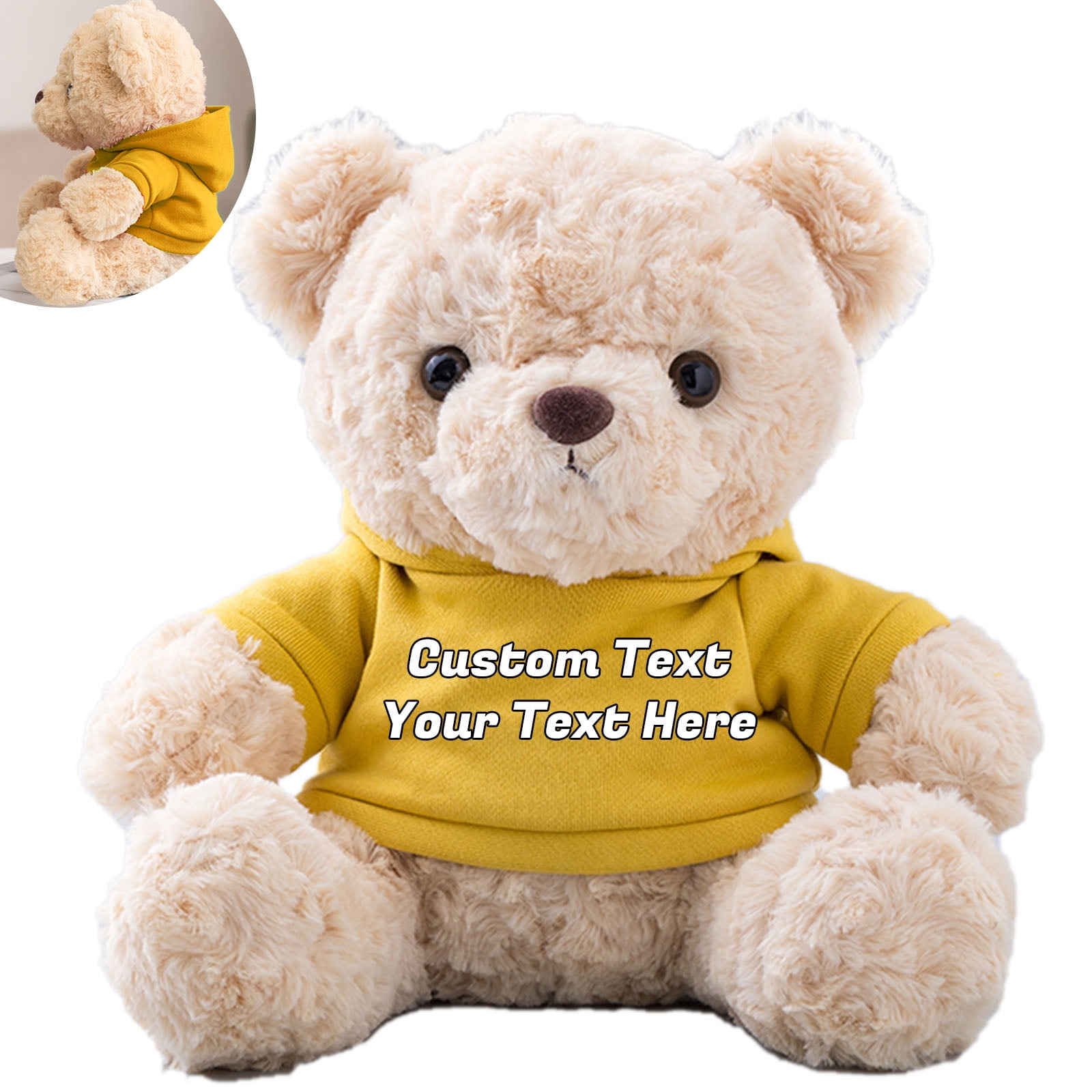 Personalized Teddy Bear as Customized Gifts for Women Men with Text as ...