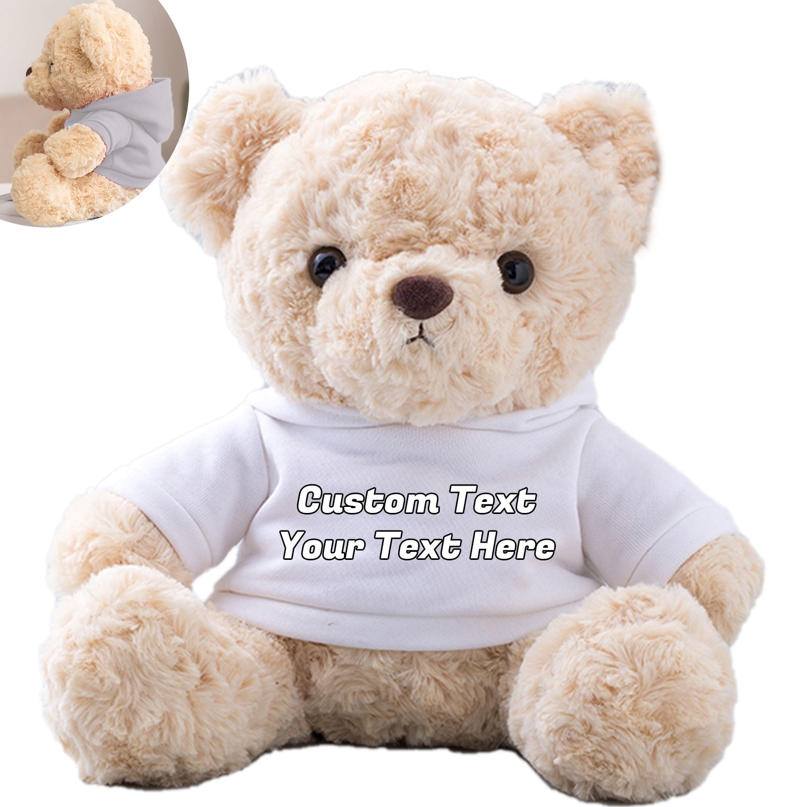 Personalized Teddy Bear as Customized Gifts for Women Men with Text as ...