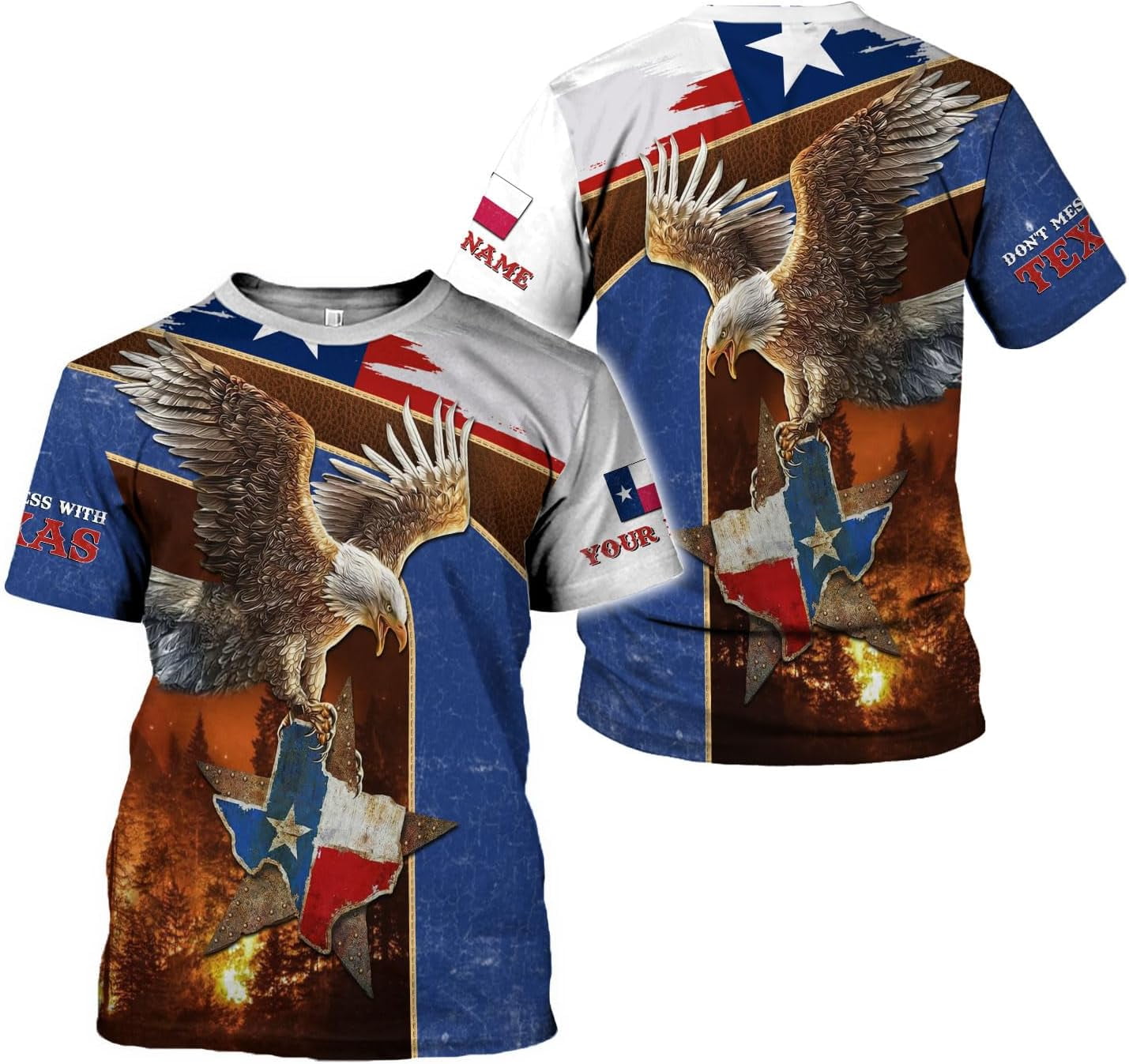 Personalized Texas Flag Shirt and Map Dont Mess with Texas, Customize ...