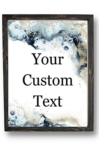 Personalized Text Wall Art, Custom Fonts & Backgrounds - Perfect Gift ...