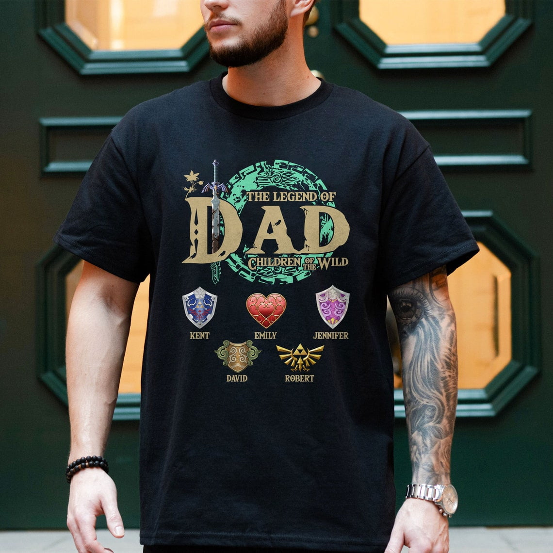 Personalized The Legend Of Dad T-Shirt, Zelda Dad Shirt, Zelda Link ...