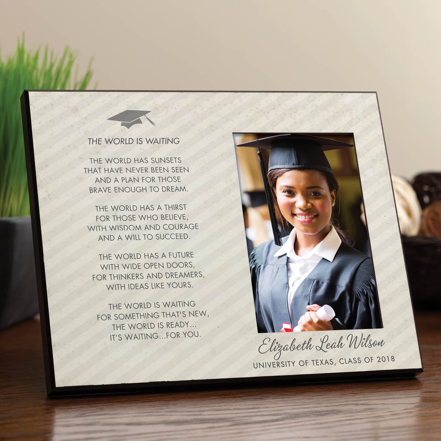 Personalized The World Is Waiting Frame - Walmart.com