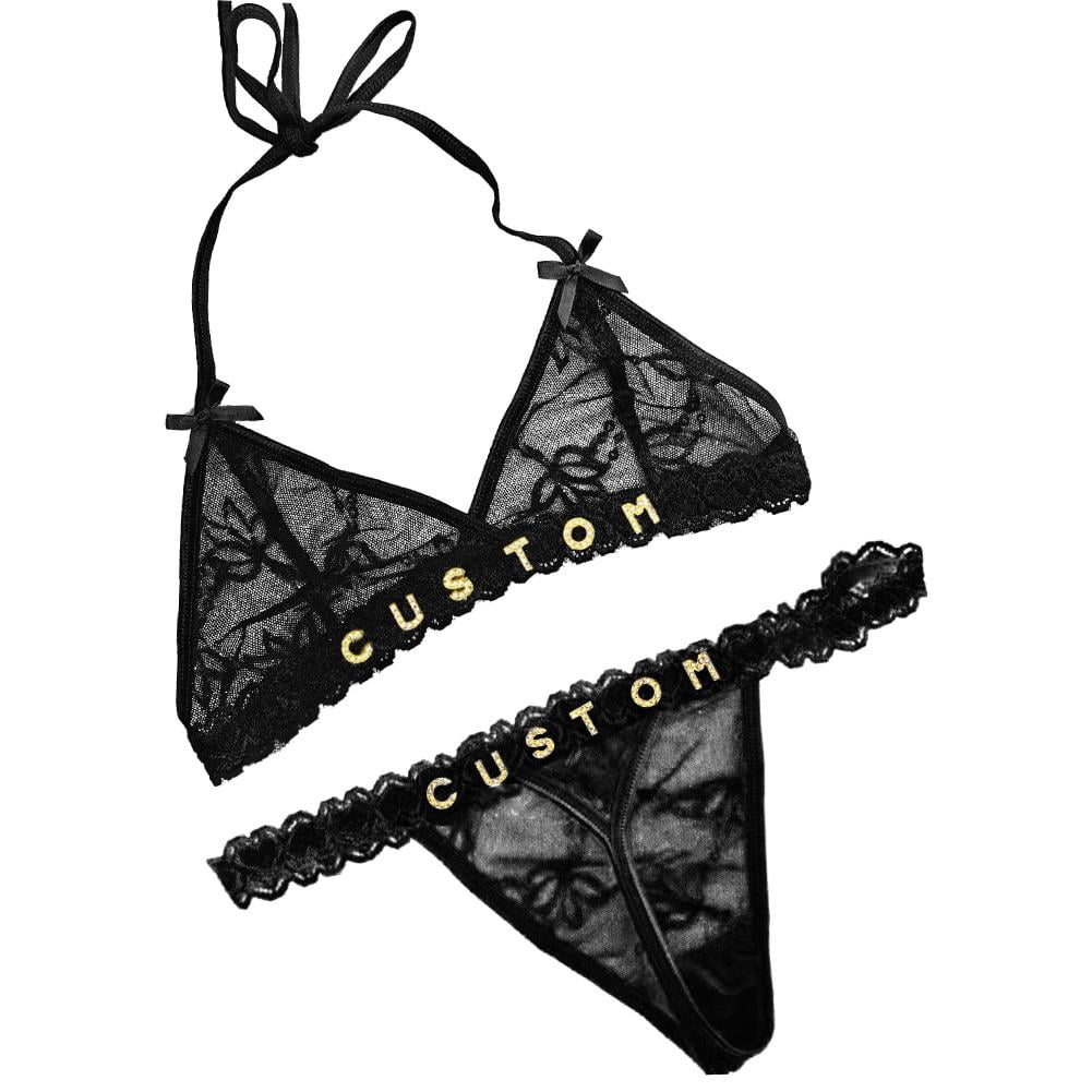 Personalized Thongs with Names,Custom Sexy Lace Underwear Panties with ...