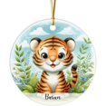 Personalized Tiger Christmas Tree 2025 Ornament, Customized Tiger ...