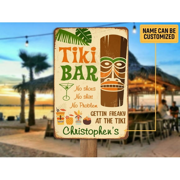Personalized Tiki Bar Signs