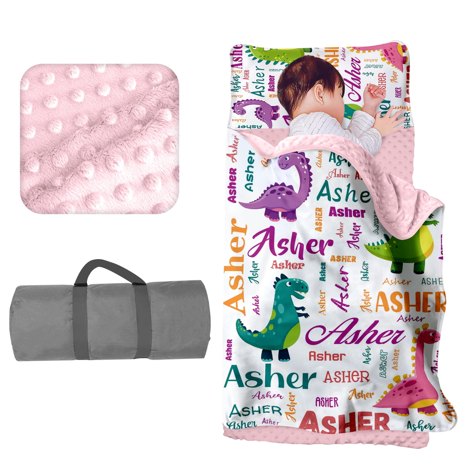 Personalized Toddler Nap Mat for Daycare Cot Bedding - Baby Girls Kids ...