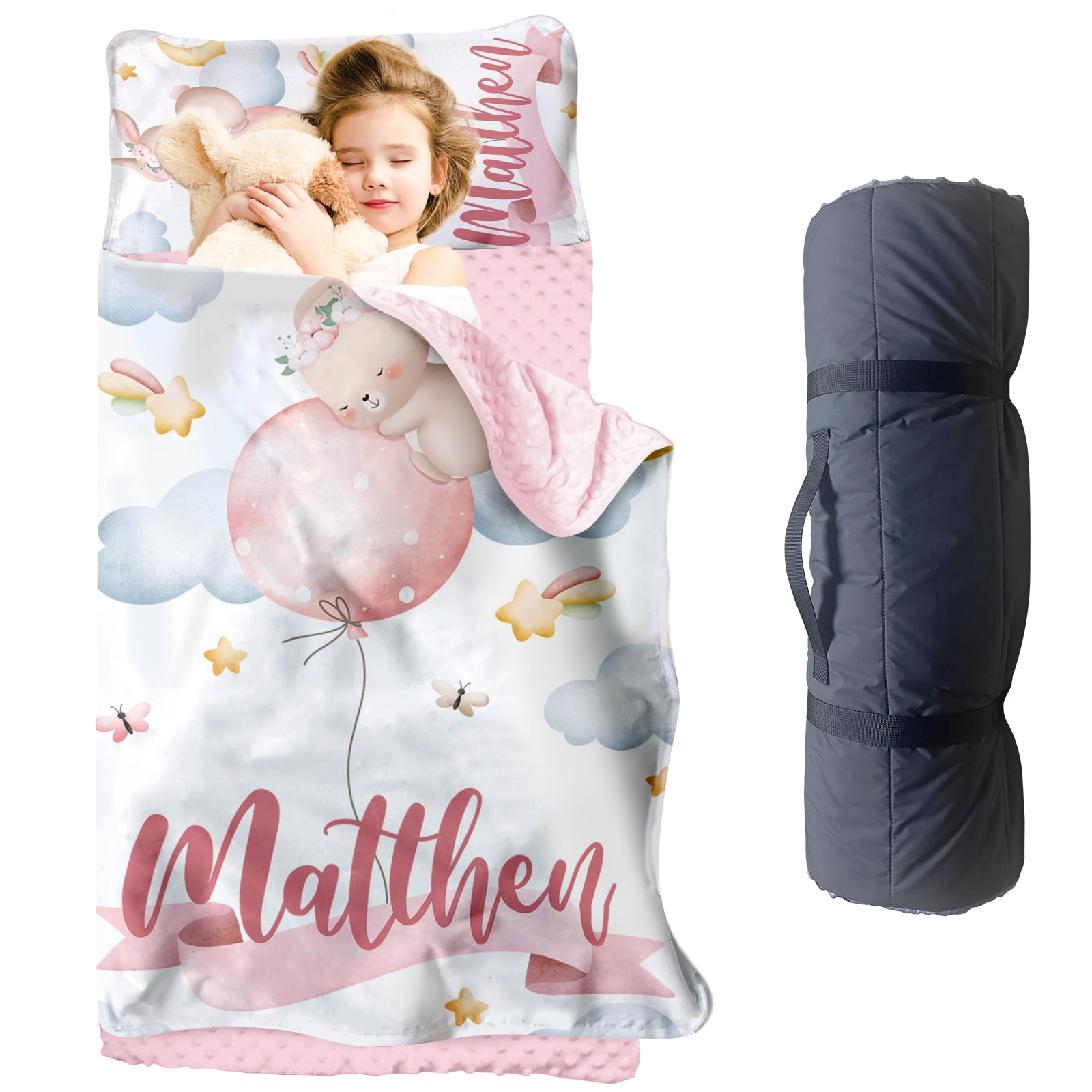 Personalized Toddler Nap Mat for Girls, Custom Name Kids Nap Mat with ...
