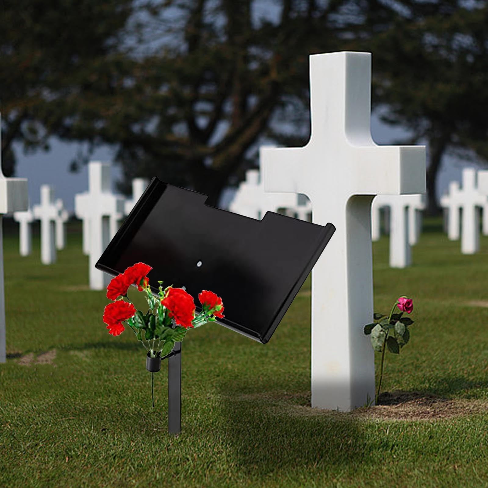 Personalized Tombstone Marker Stand for 6"x 12" Stones Iron Stand Heavy ...