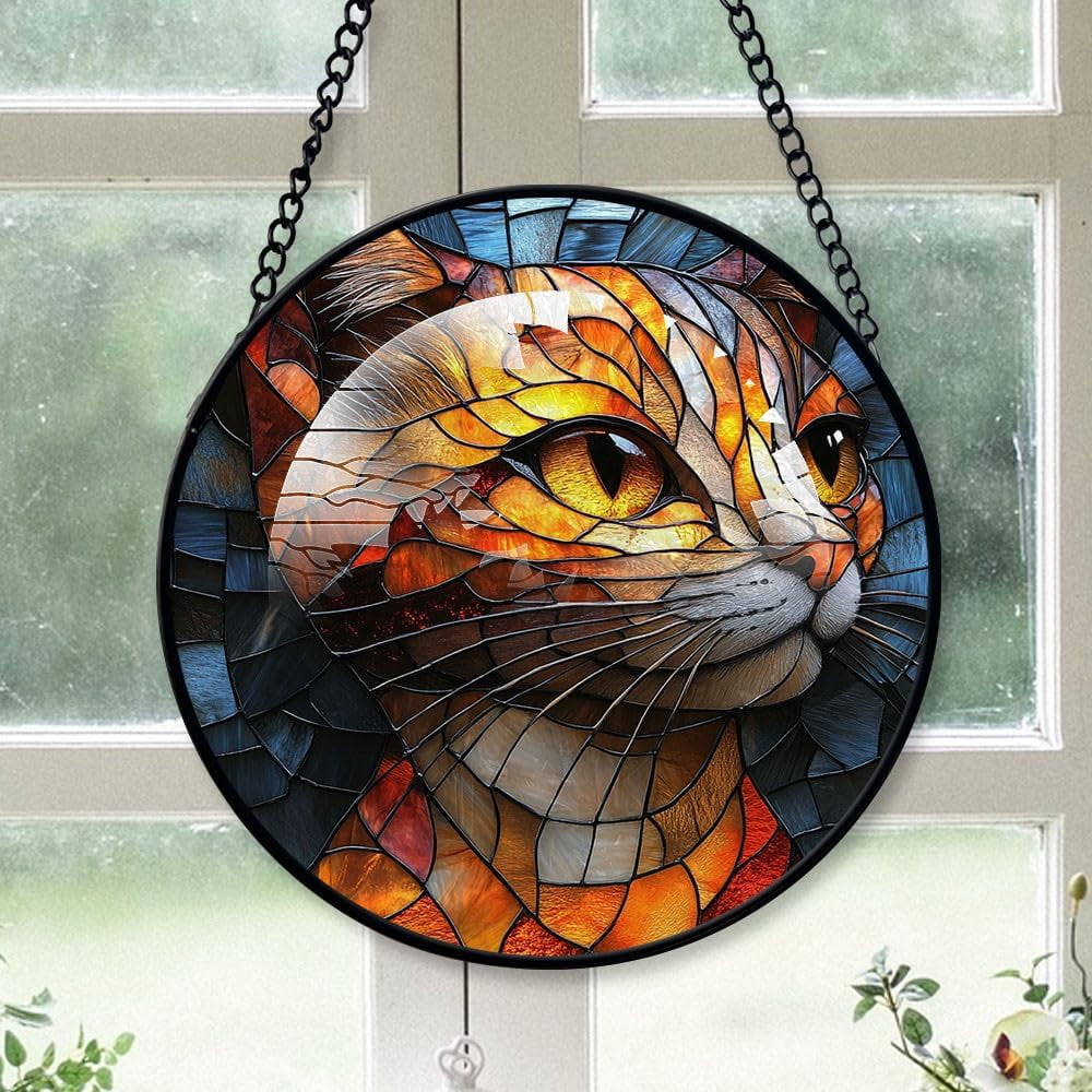 Personalized Toyger Cat Suncatcher Stained Glass Suncatchers, Toyger ...