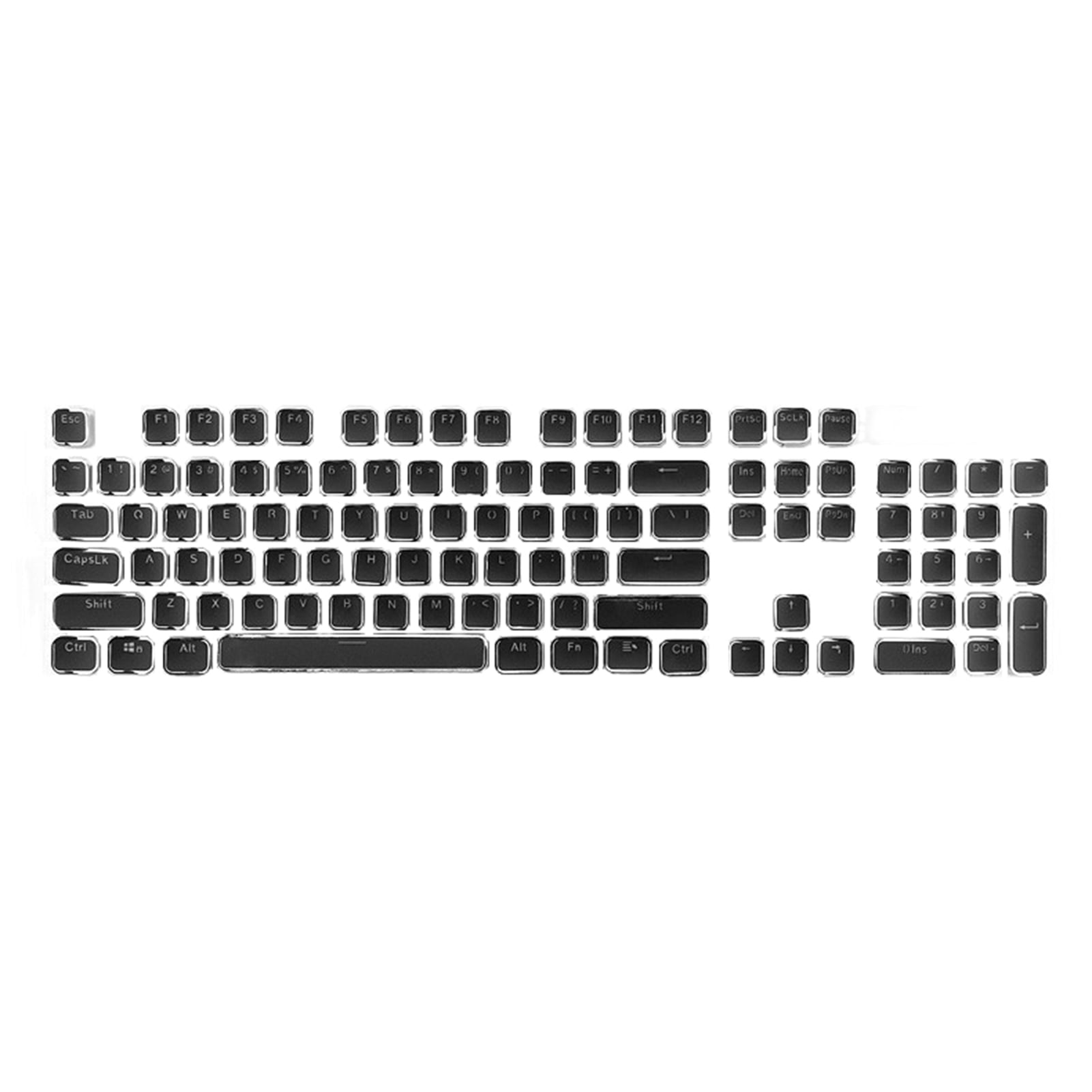 Personalized Transparent Keycaps, 104Pcs Backlight Key Caps Replacement ...