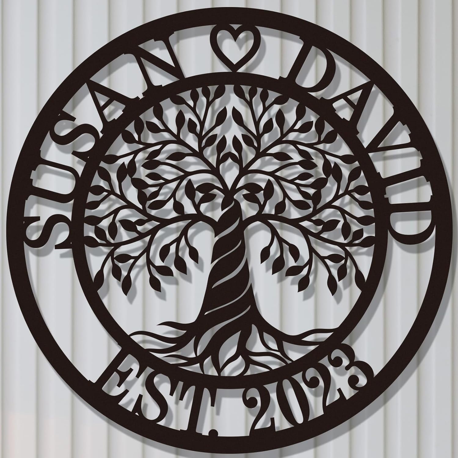 Personalized Tree of Life Metal Sign, Custom Tree of Life Wall Art ...