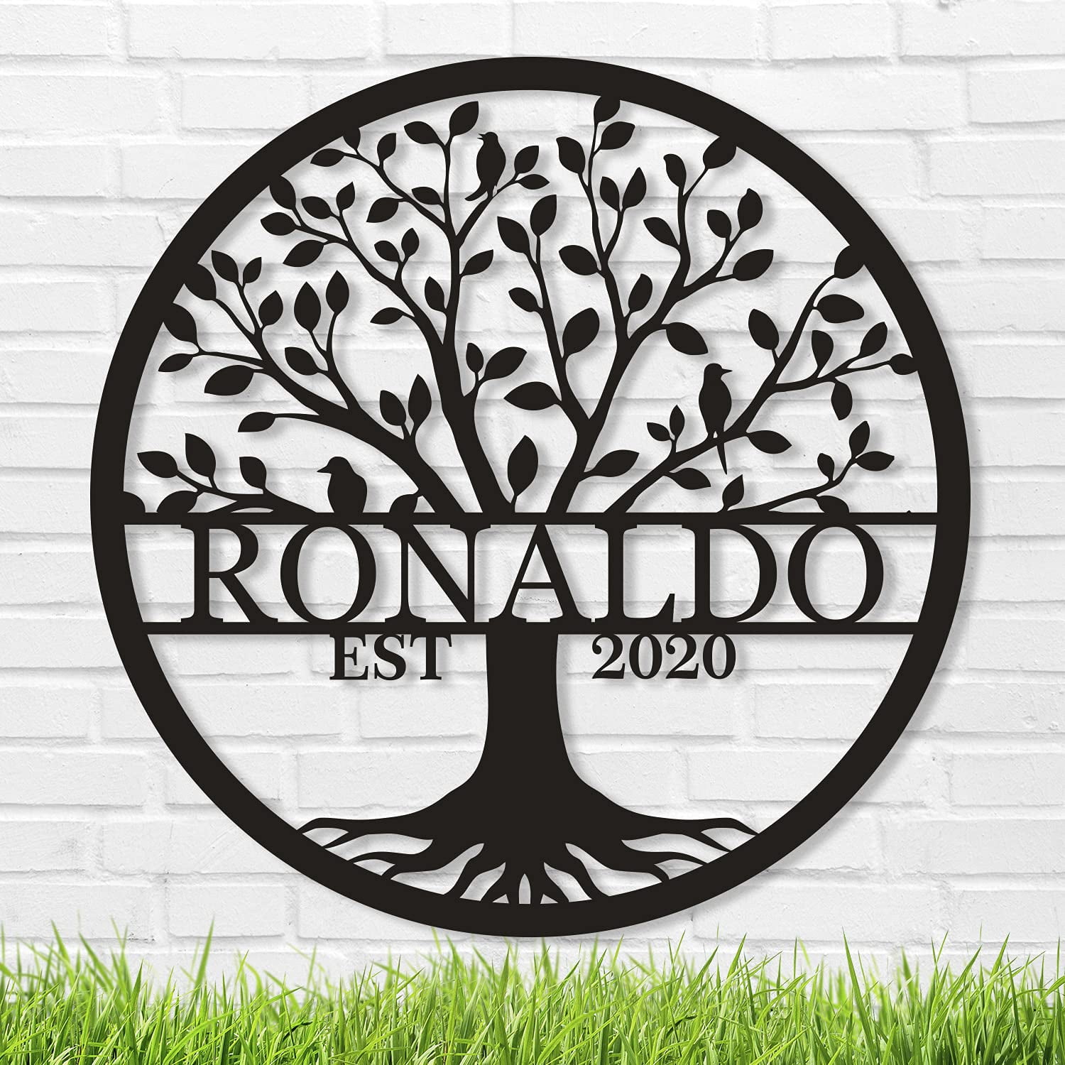 Personalized Tree of Life Sign Custom Metal Name Signs Personalized ...