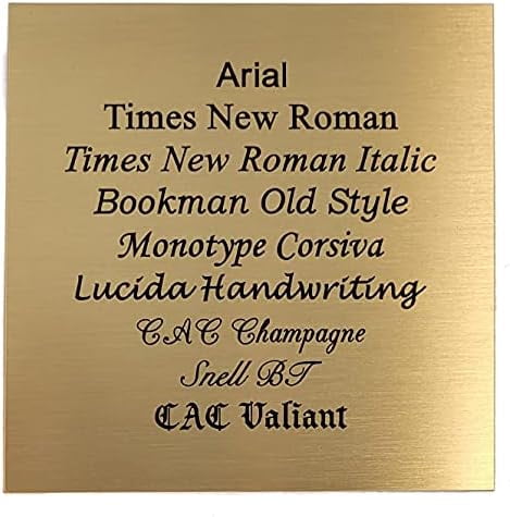 Personalized Trophy Name Plates (8"x6"): Custom brass (engraved ...
