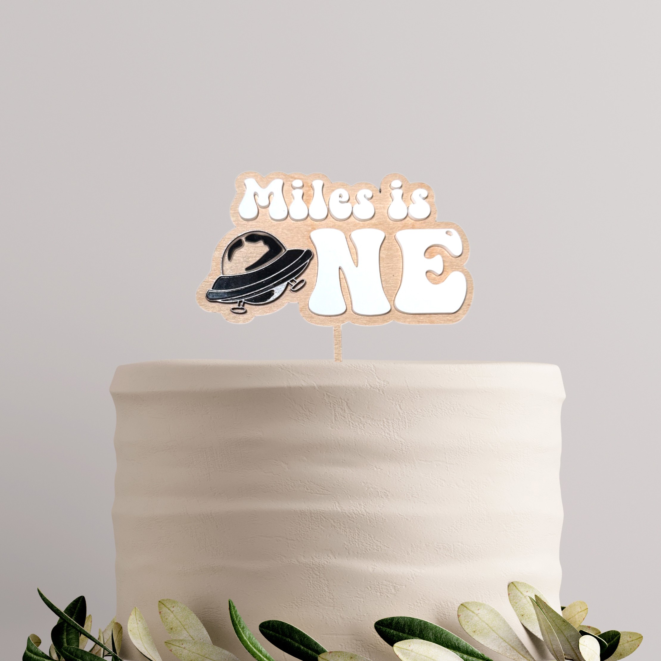 Personalized Space Themed Cake Topper for Birthday Party by C. Amor ...