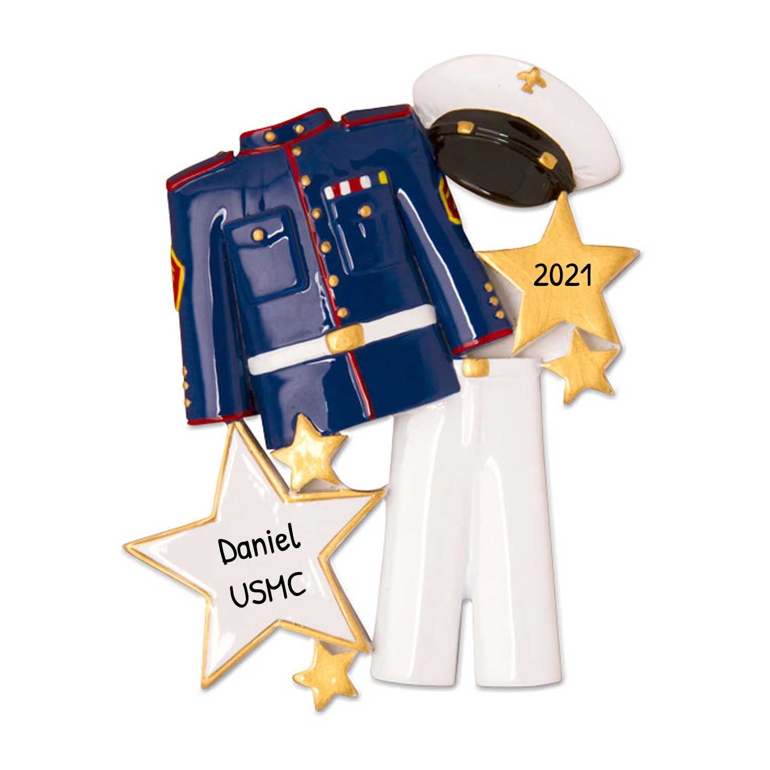 Personalized USMC Ornaments for Christmas Tree - Marine Corps Ornament ...