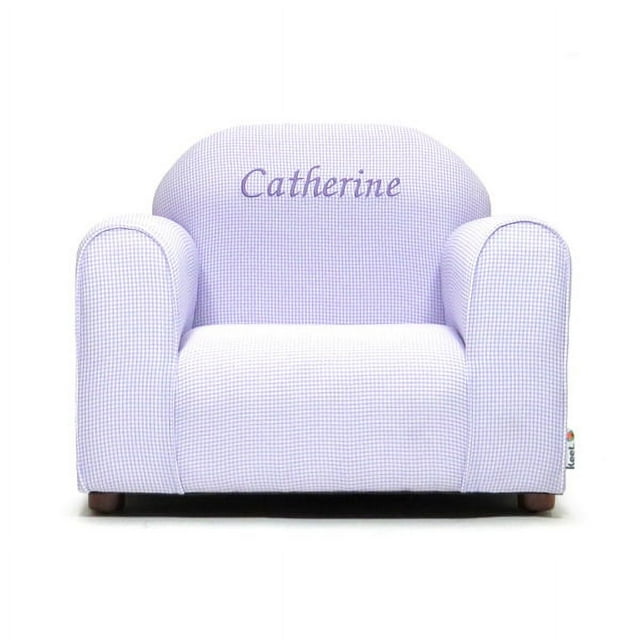 Personalized Toddler's Mini Chair for Kids Room, Upholstered in Gingham ...