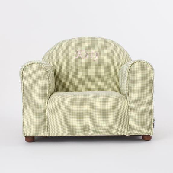 Personalized Upholstered Children's Mini Chair in Gingham - Walmart.com