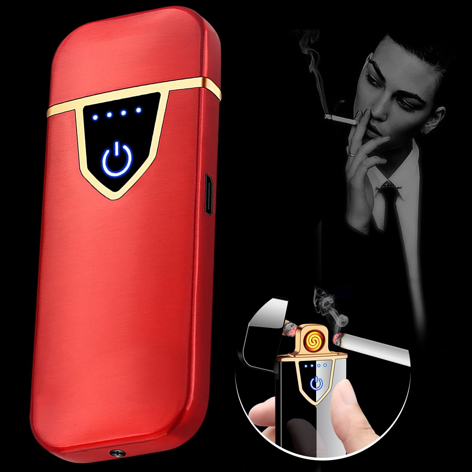 Personalized Usb Charging Lighter, Fingerprint Design, Stylish ...