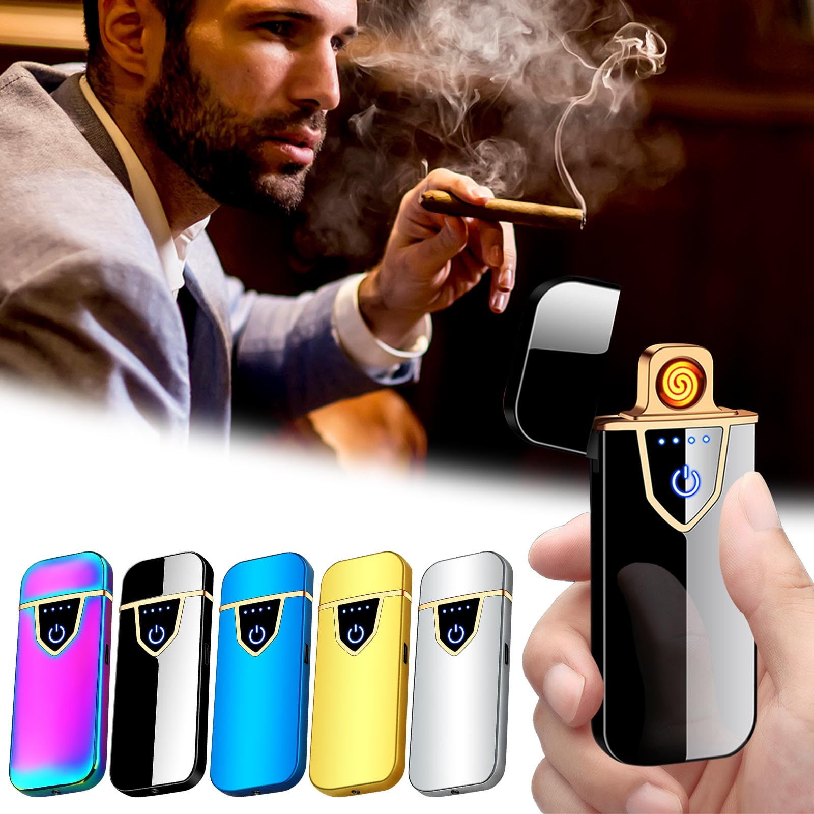 Personalized Usb Charging Lighter, Fingerprint Design, Stylish ...