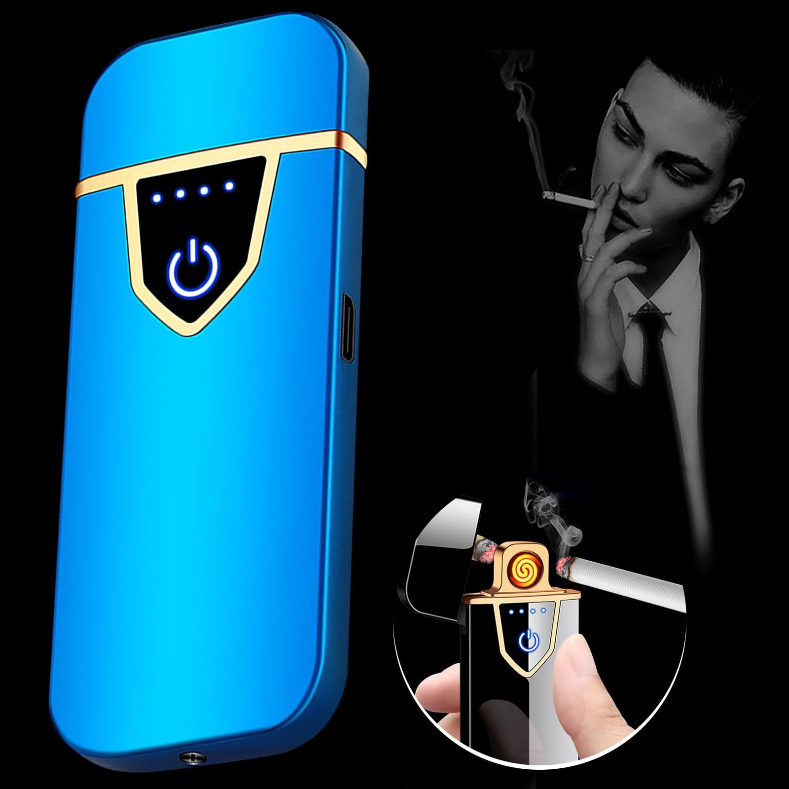 Personalized Usb Charging Lighter, Fingerprint Design, Stylish ...