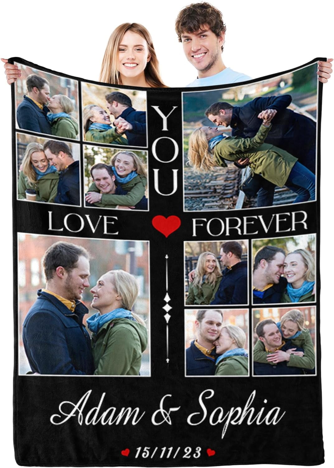 Personalized Valentine's Day Gifts for Boyfriend Girlfriend, Custom ...