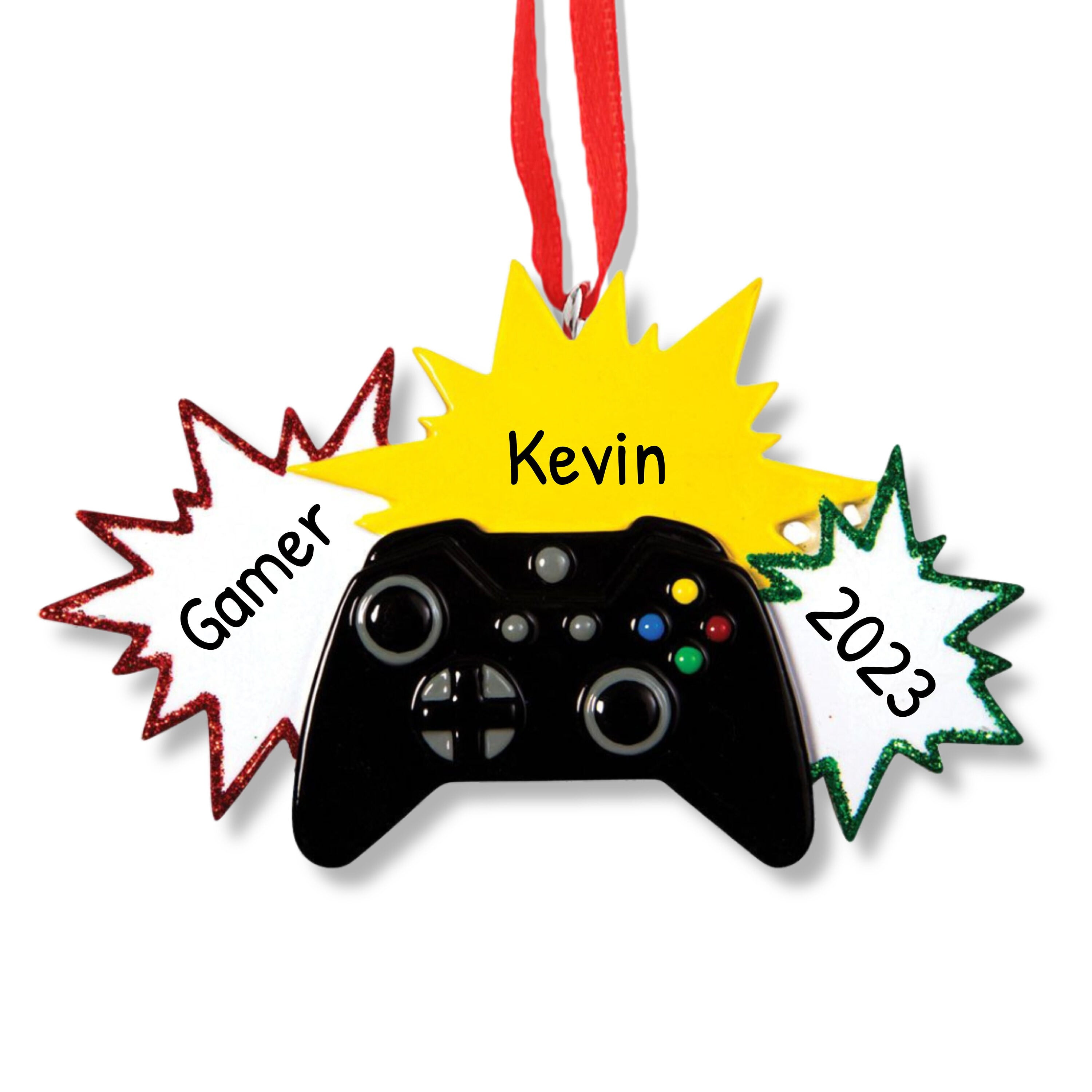 Personalized Minecraft Video Game Controller Ornament, Gamer Christmas ...