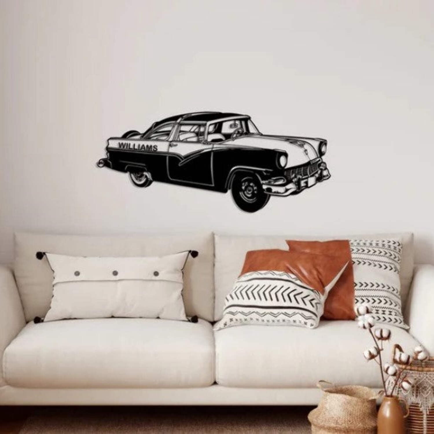 Personalized Vintage Car Metal Wall Art Customized - Walmart.com