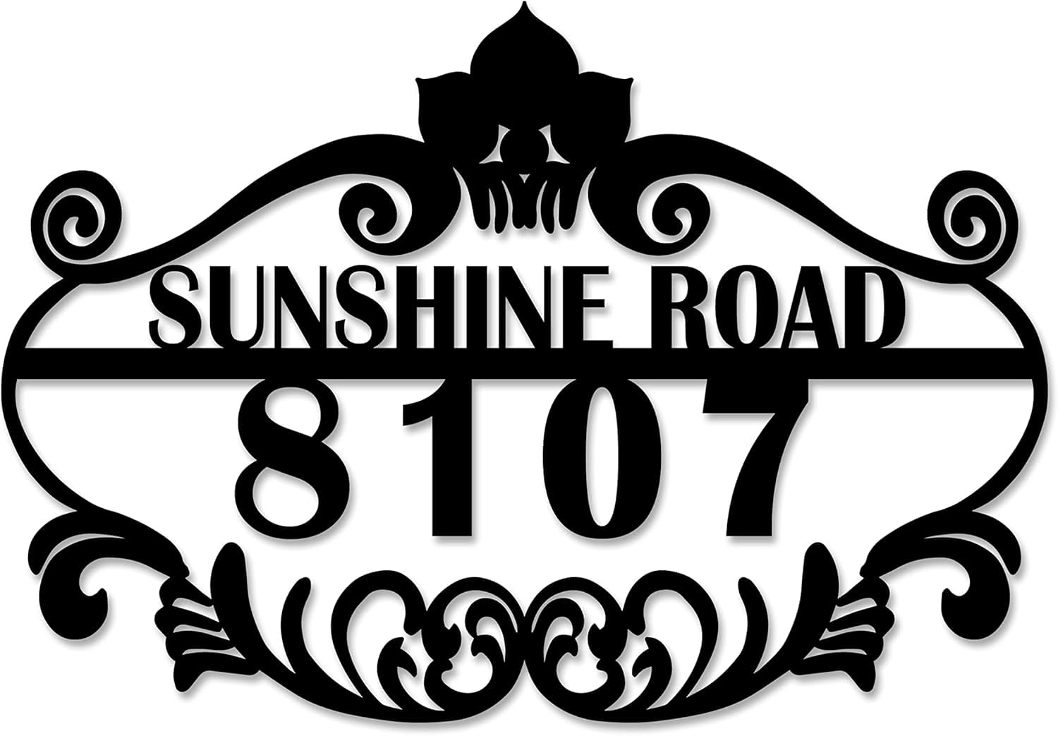 Personalized Vintage Styling Metal House Numbers for Outside - Custom ...