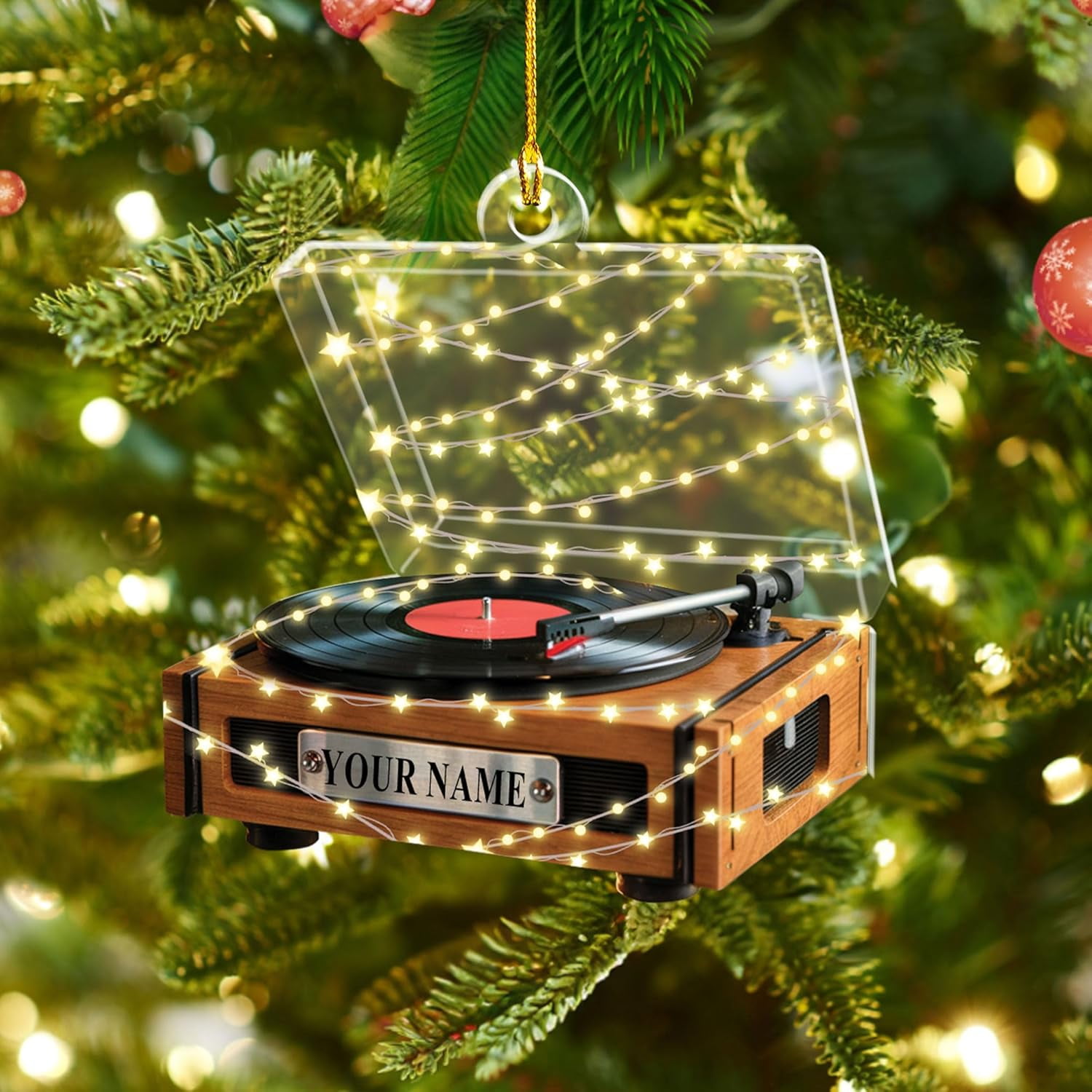 Personalized Vinyl Records Machine Christmas Ornament 2024, Record ...