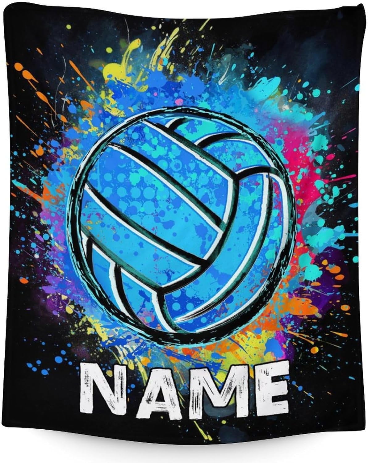 Personalized Volleyball Blankets and Throws - 50x40 Inches Custom Sport ...