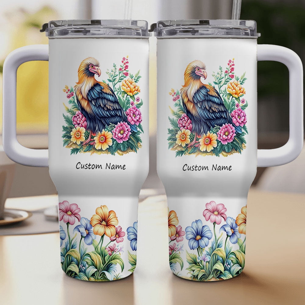 Personalized Vulture Lover Tumbler 40oz – Custom Name Stainless Steel ...