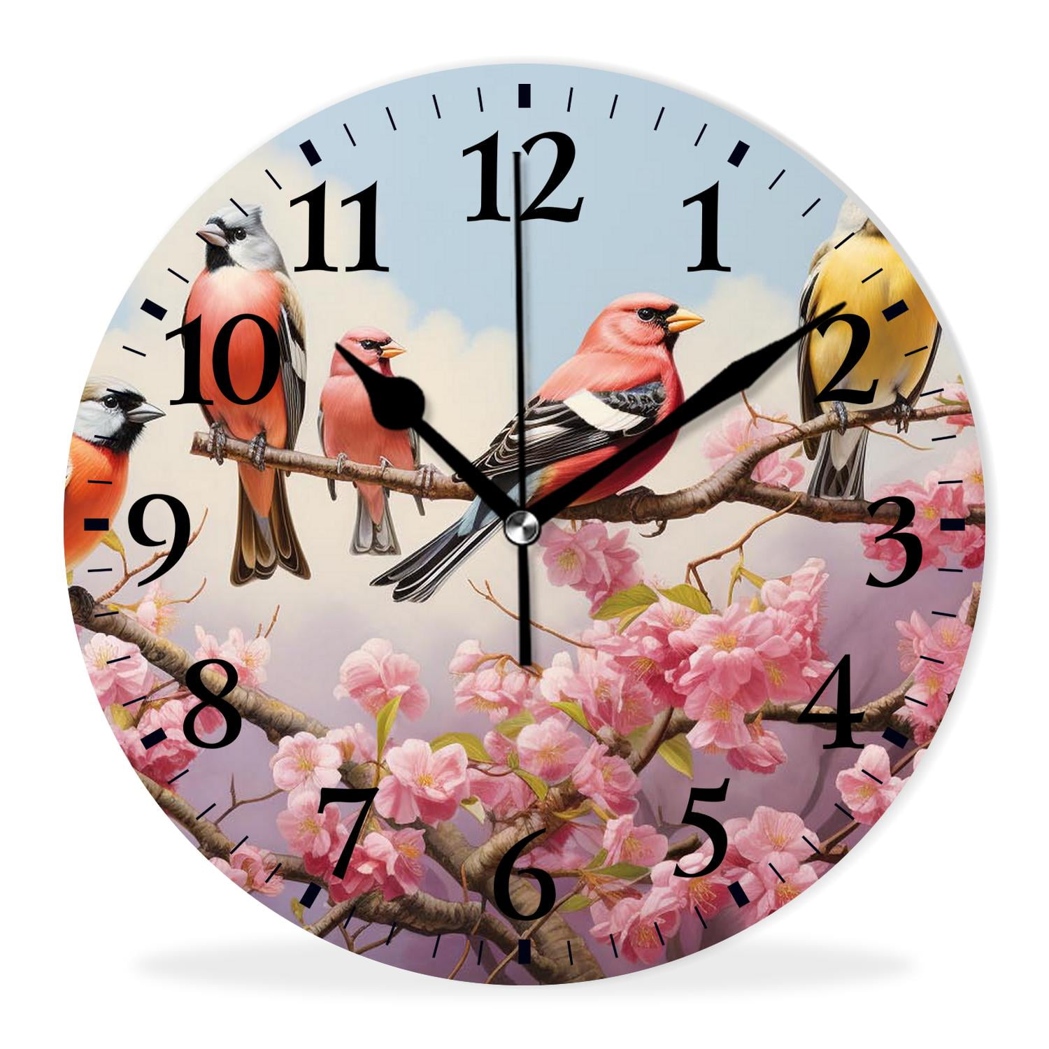 Personalized Wall Clock Non-Ticking Silent Clocks Battery Operated ...