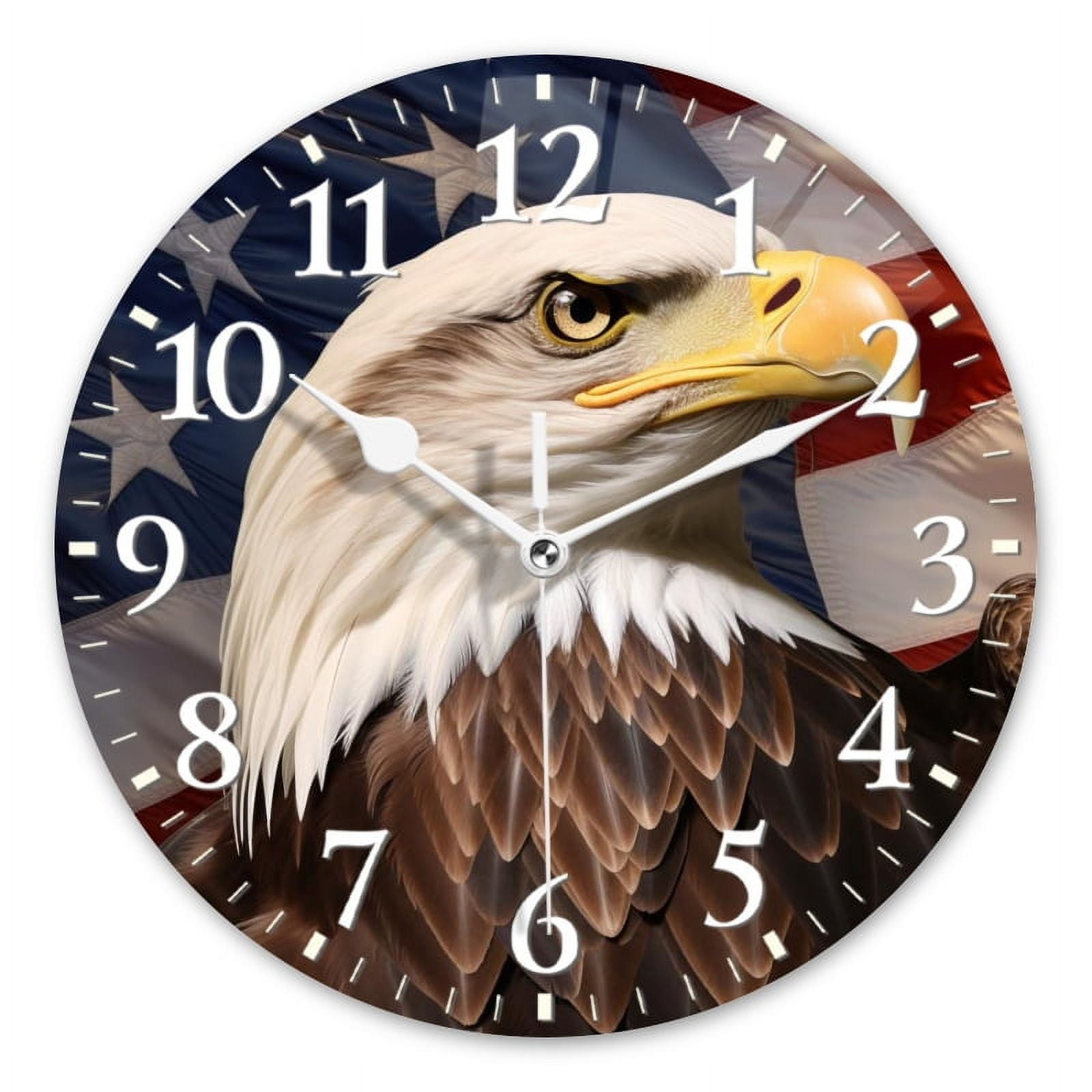 Personalized Wall Clock Non-Ticking Silent Clocks Battery Operated ...