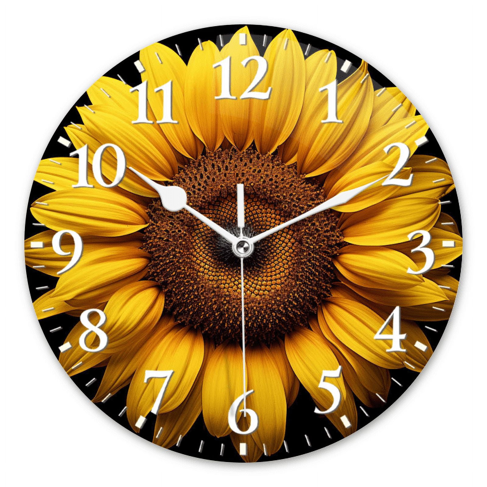 Personalized Wall Clock Non-Ticking Silent Clocks Battery Operated ...
