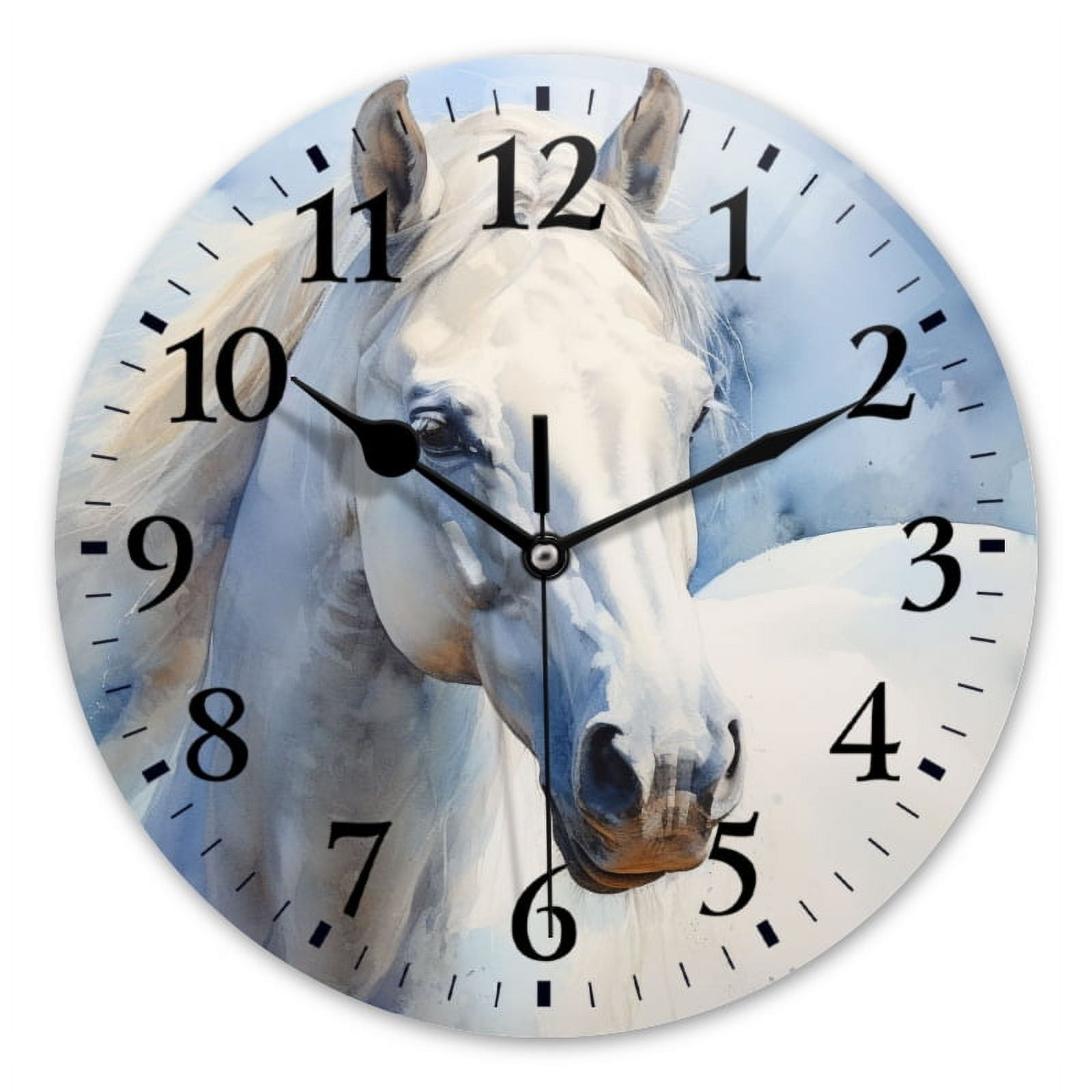 Non-Ticking Silent Wall Clocks Battery Operated Personalized Decor ...