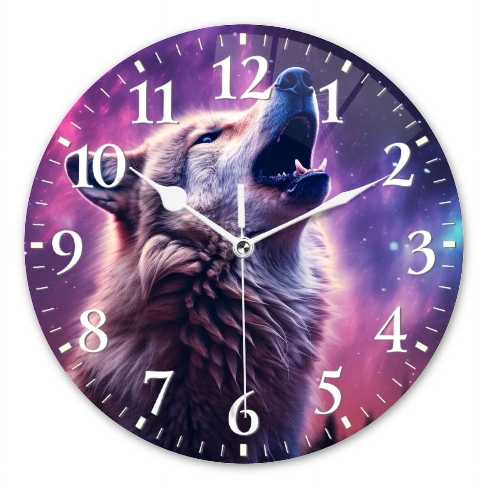 Non-Ticking Silent Wall Clocks Battery Operated Personalized Decor ...