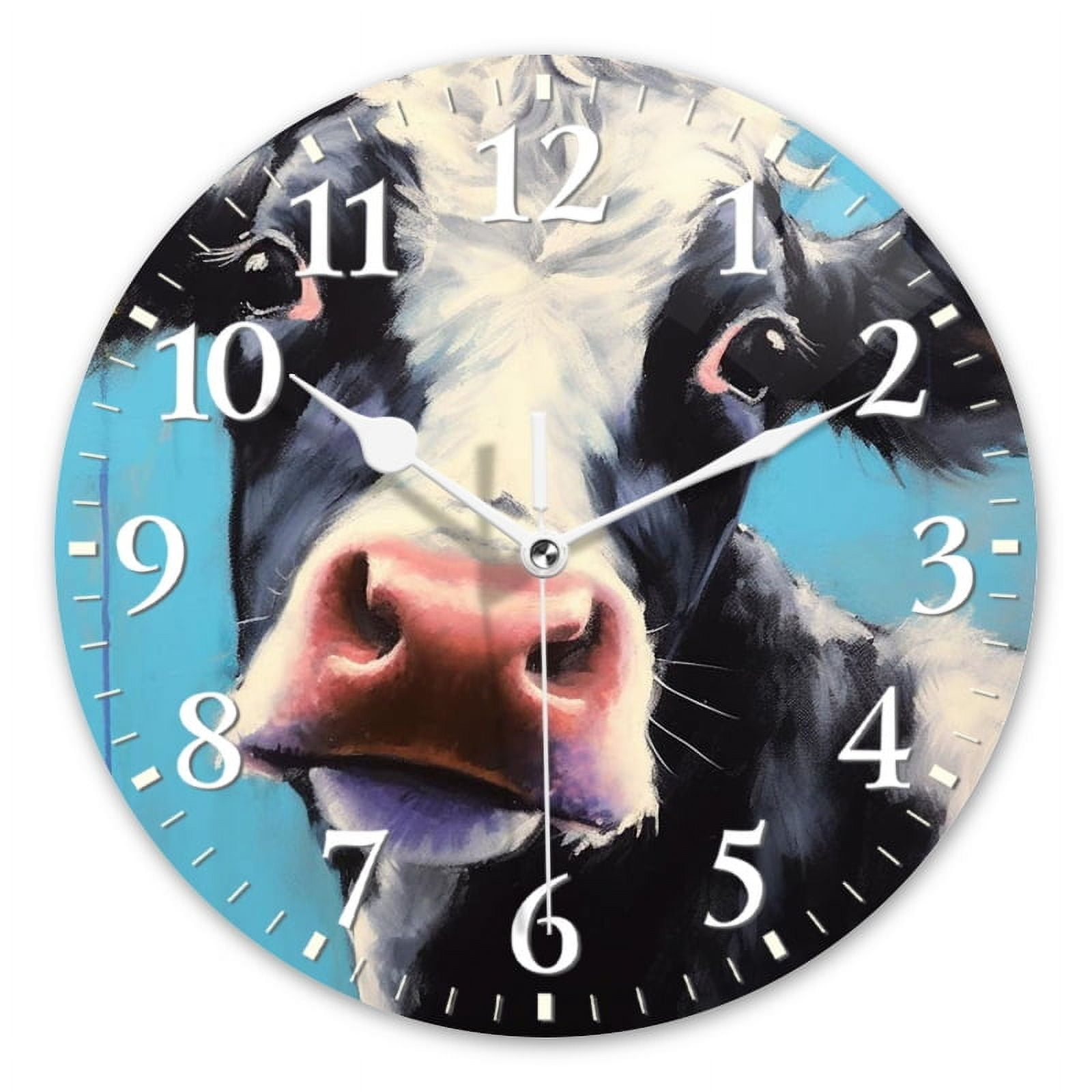 Personalized Wall Clock Non-Ticking Silent Clocks Battery Operated ...