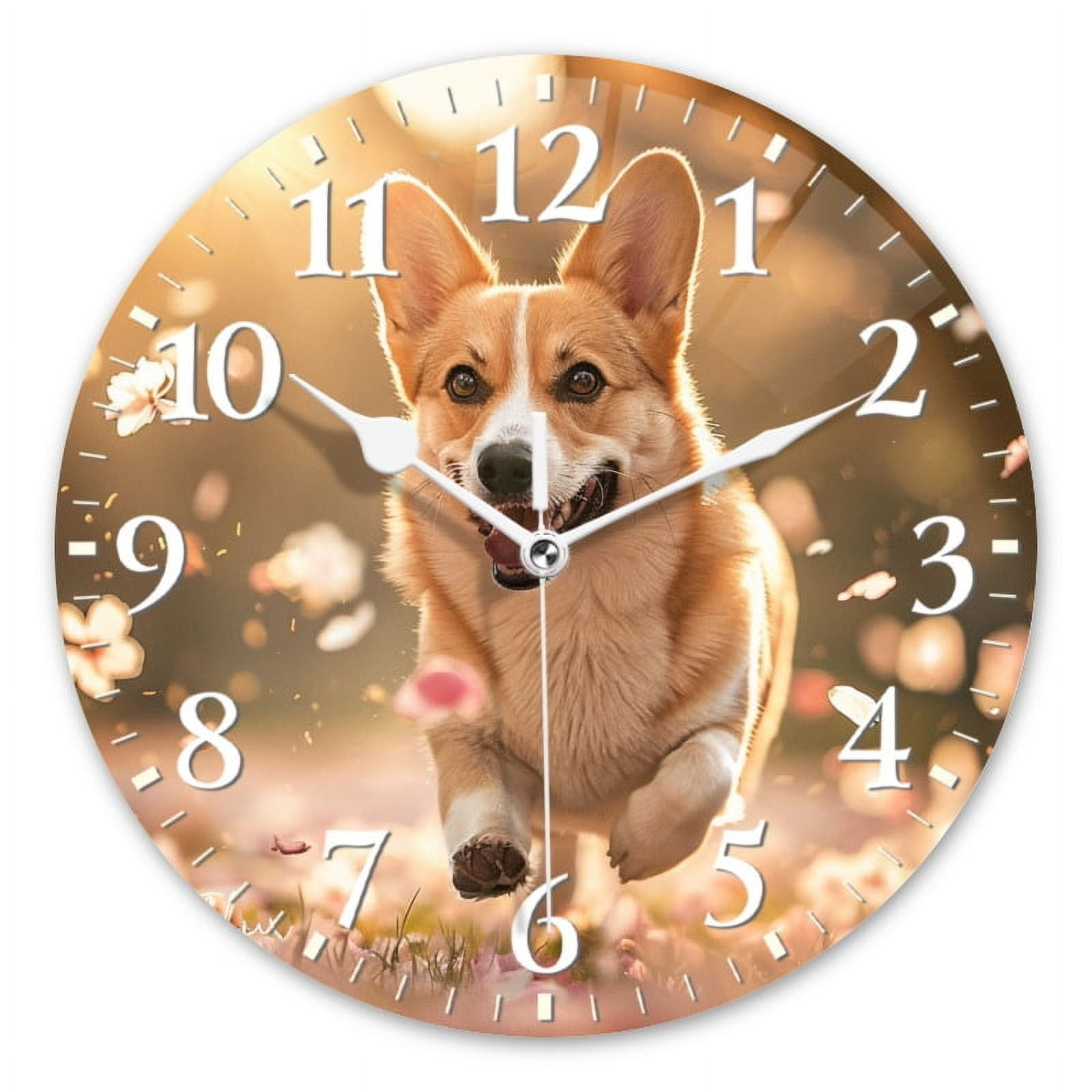 Personalized Wall Clock Non-Ticking Silent Clocks Battery Operated ...