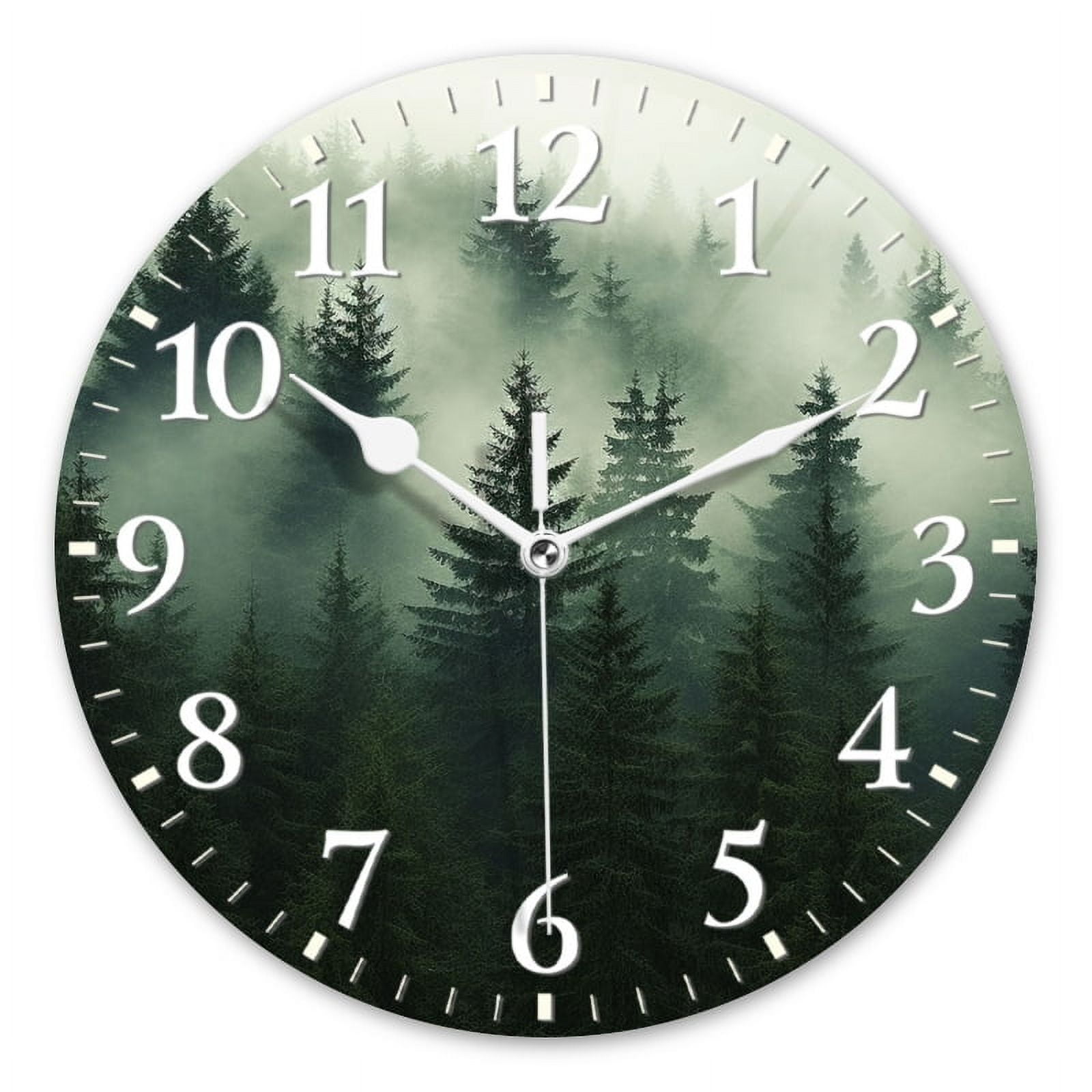 Personalized Wall Clock Non-Ticking Silent Clocks Battery Operated ...