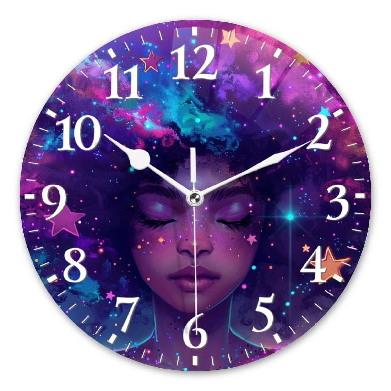 Personalized Wall Clock Non-Ticking Silent Clocks Battery Operated ...