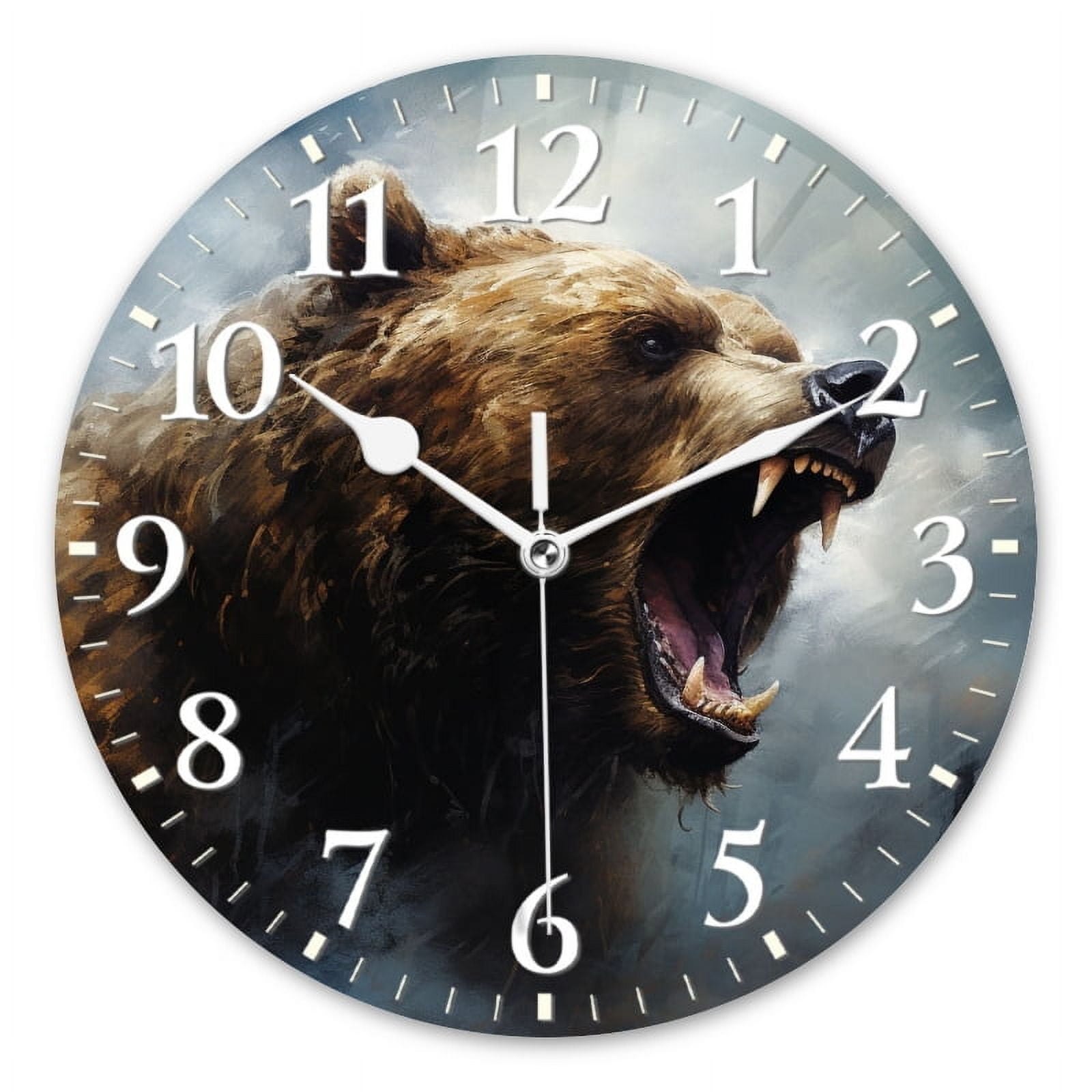 Personalized Wall Clock Non-Ticking Silent Clocks Battery Operated ...