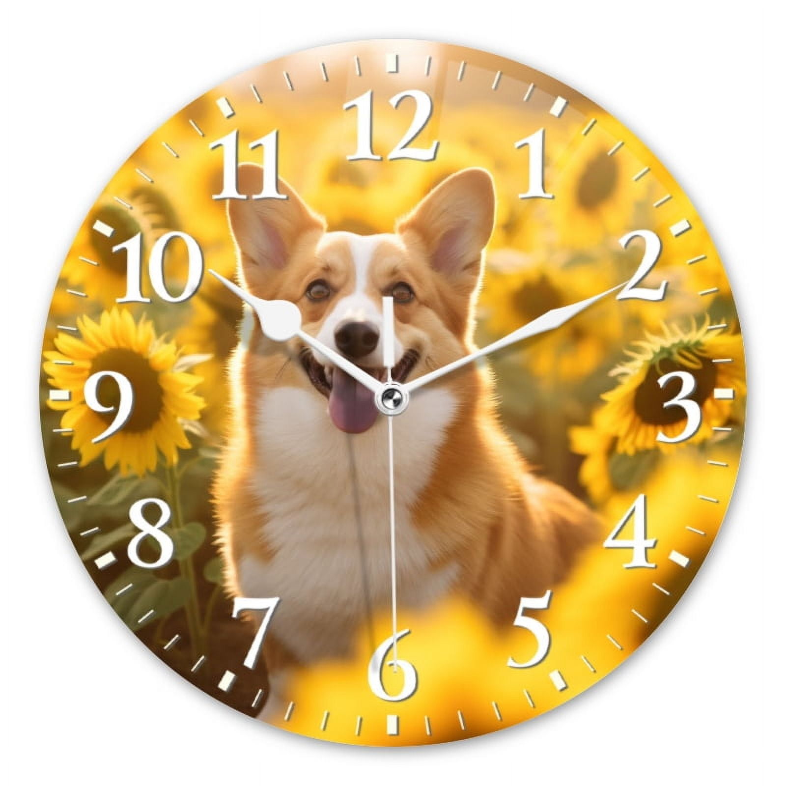 Personalized Wall Clock Non-Ticking Silent Clocks Battery Operated ...