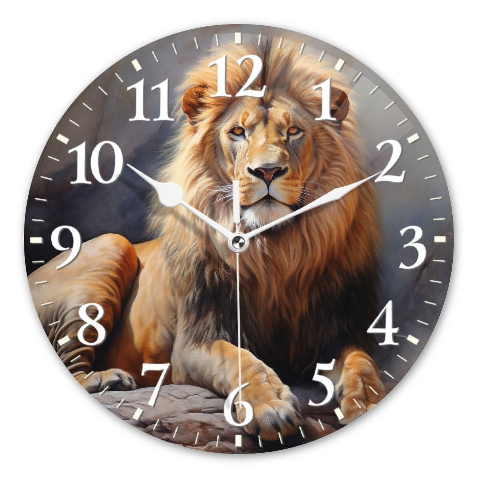 Personalized Wall Clock Non-Ticking Silent Clocks Battery Operated ...