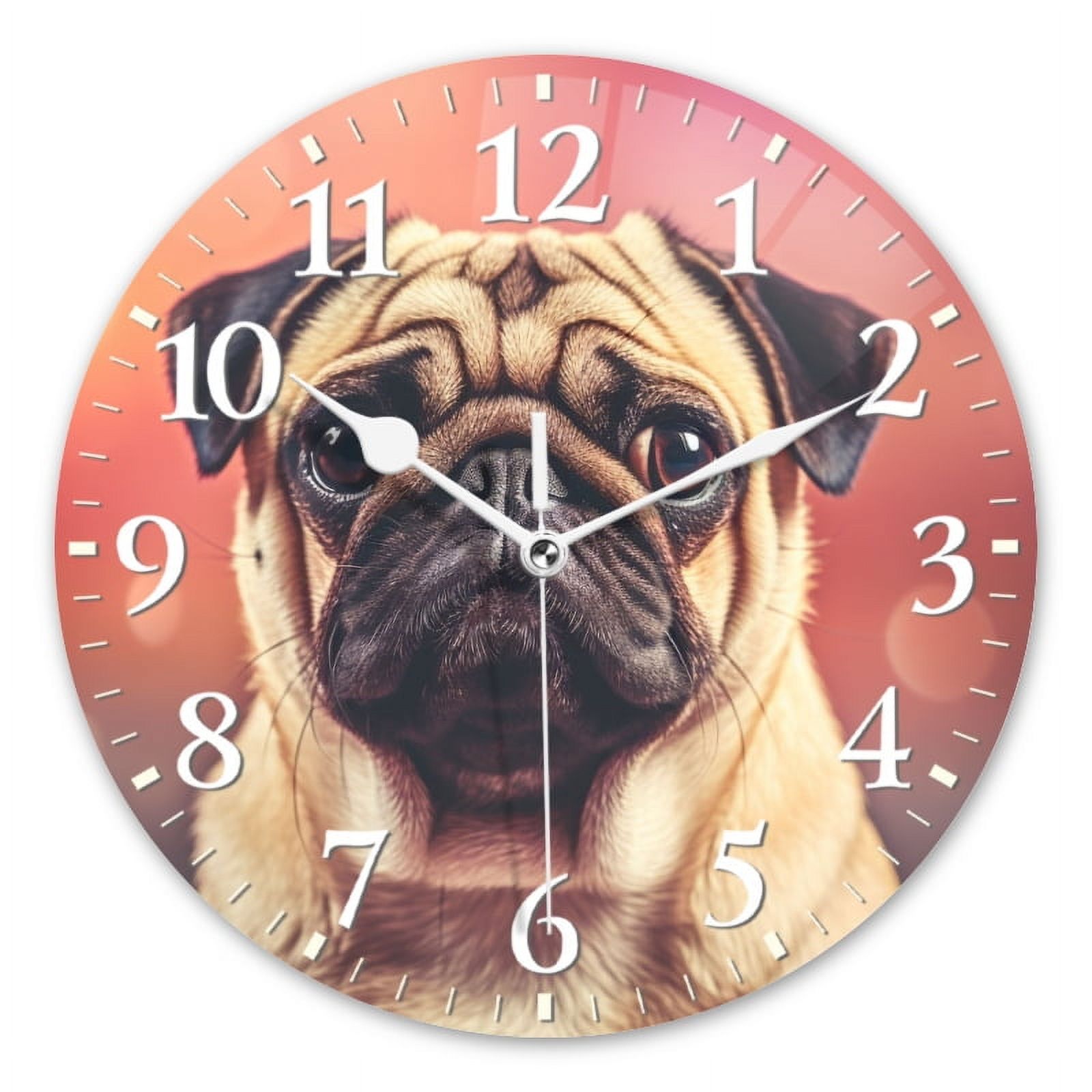 Personalized Wall Clock Non-Ticking Silent Clocks Battery Operated ...