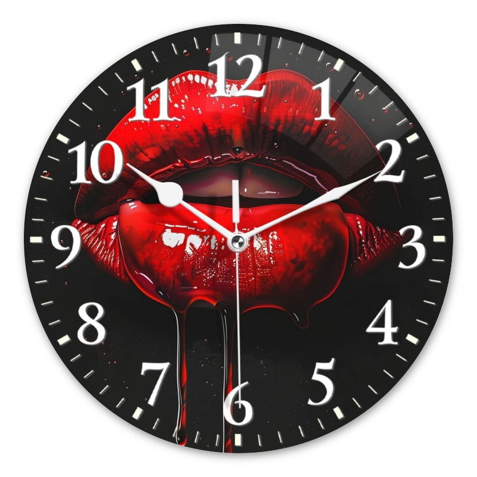 Personalized Wall Clock Non-Ticking Silent Clocks Battery Operated ...