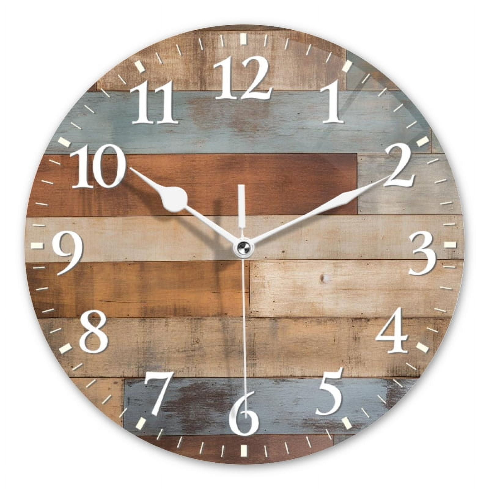 Personalized Wall Clock Non-Ticking Silent Clocks Battery Operated ...