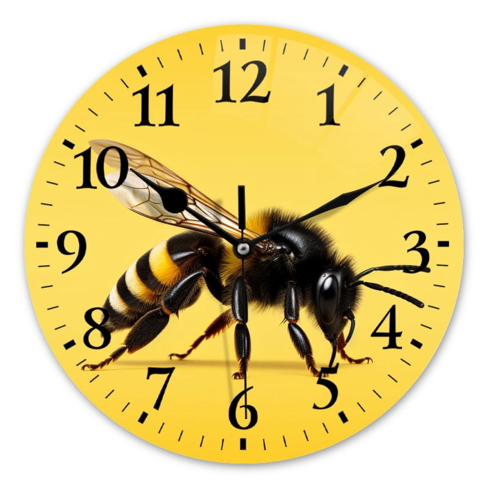 Personalized Wall Clock Non-Ticking Silent Clocks Battery Operated ...