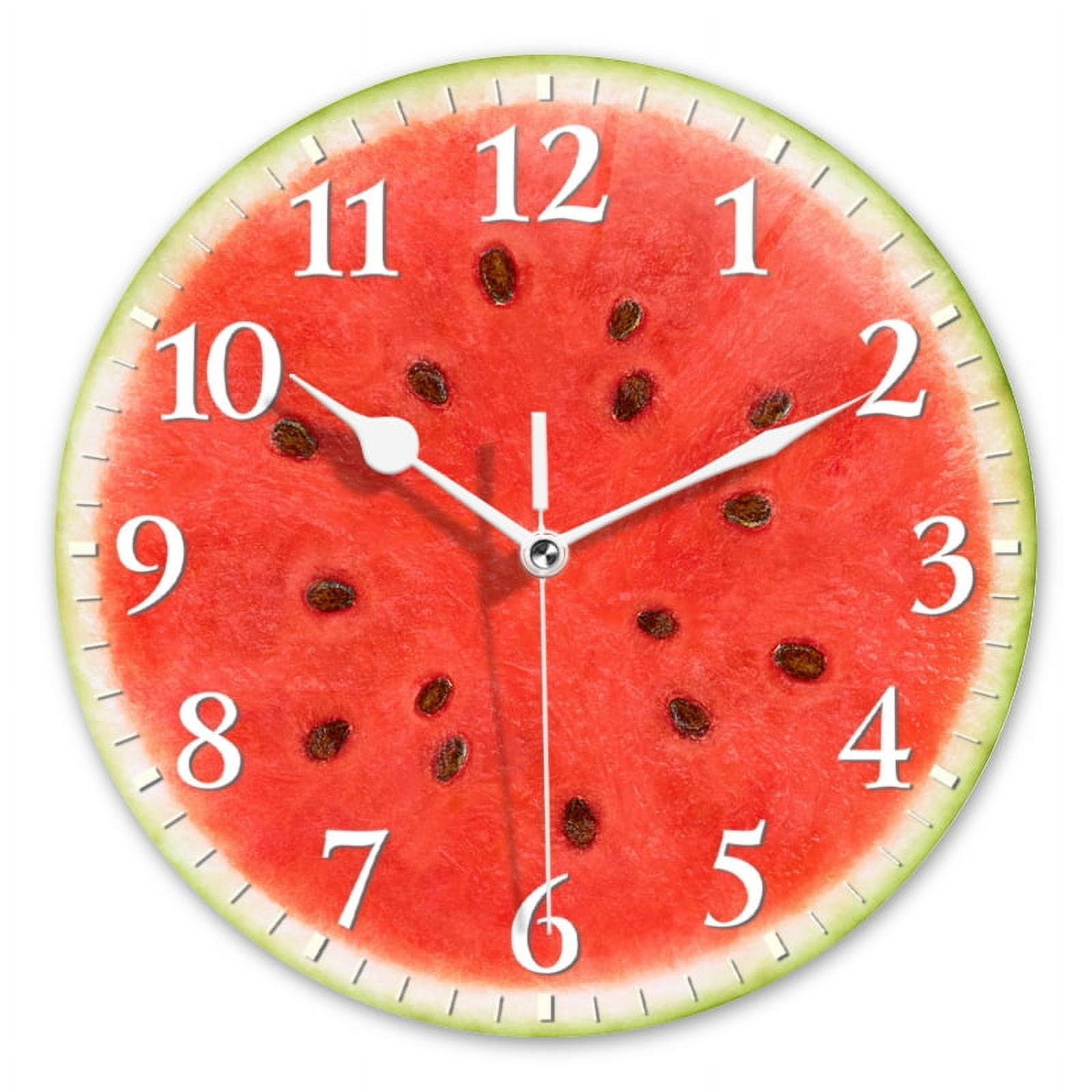 Personalized Wall Clock Non-Ticking Silent Clocks Battery Operated ...