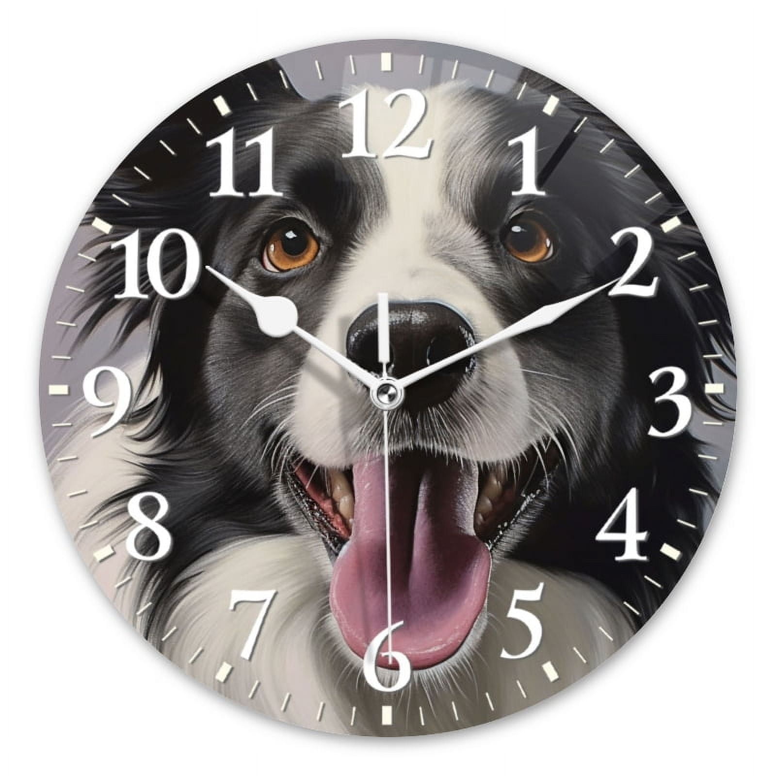 Personalized Wall Clock Non-Ticking Silent Clocks Battery Operated ...